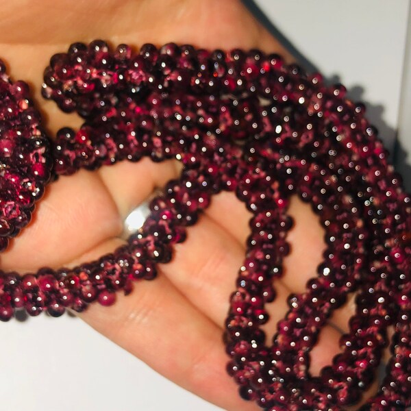 Garnet Necklace - Etsy