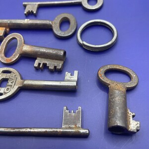 Iron Keys From the Late 1800 Early 1900s All Big Skeleton Keys SET - Etsy