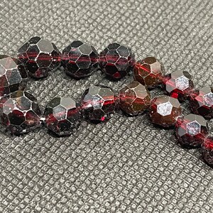 Antique Bohemian Garnets Pyrope Almandine Graduated Beaded Gemstone ...