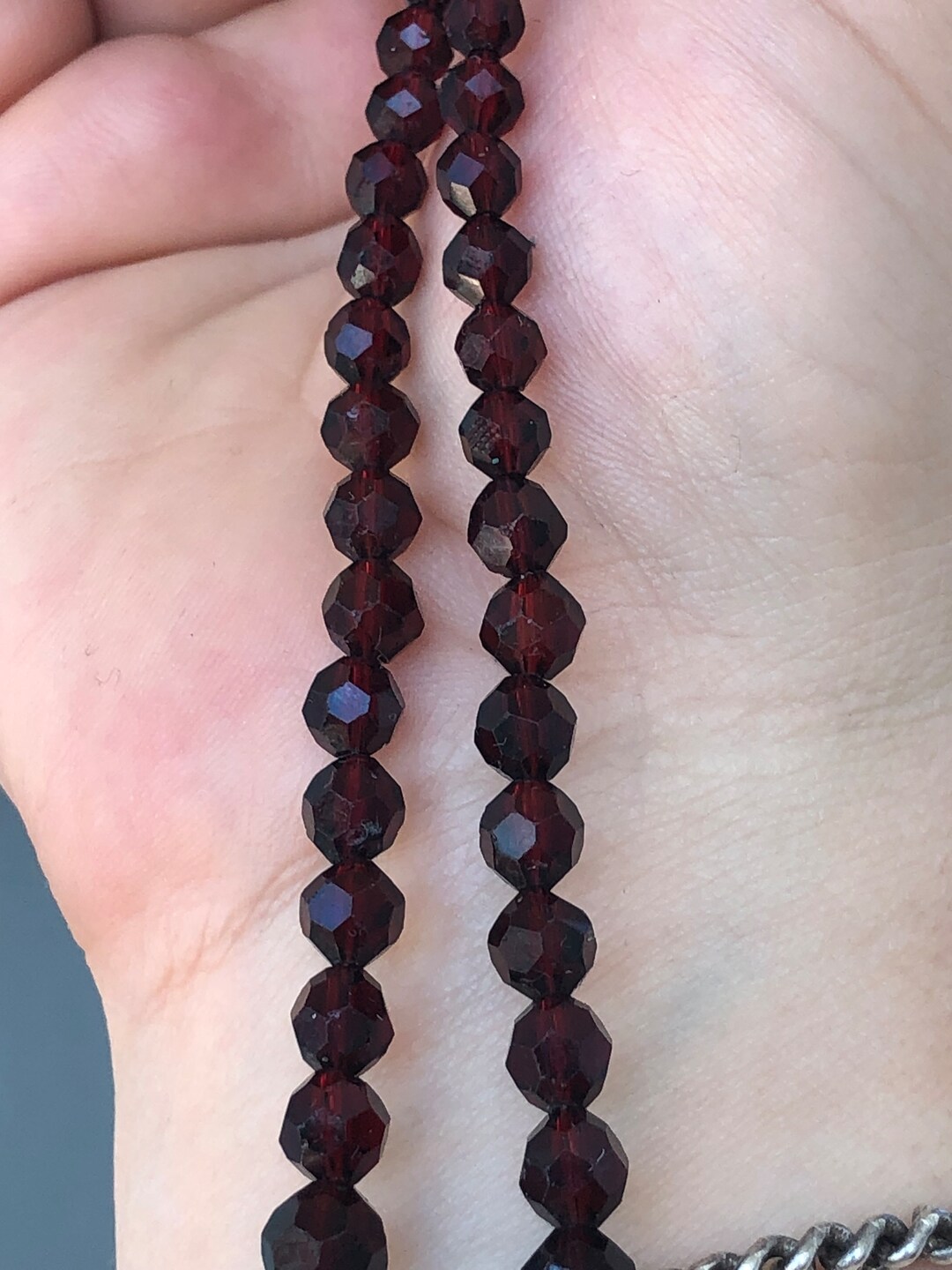 Antique Bohemian Garnets Pyrope Almandine Graduated Beaded Gemstone ...