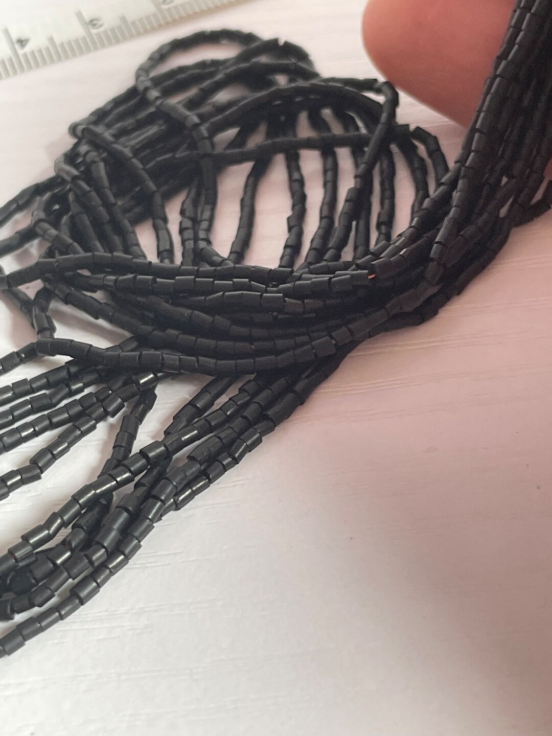 Black Jet Mourning Beads From England, Wales Whitby Jet - Etsy