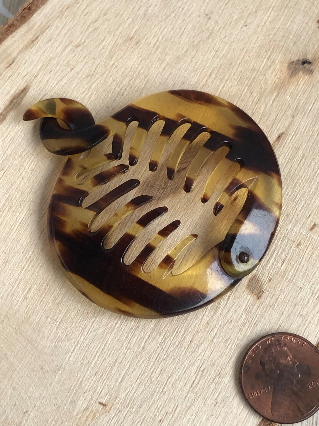 Faux Tortoise Shell Vintage Hair Bun Holder Clip Girls Women - Etsy
