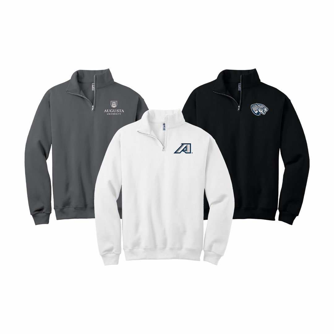 Augusta University Quarterzip Sweatshirt - Embroidered Choice of Logo ...