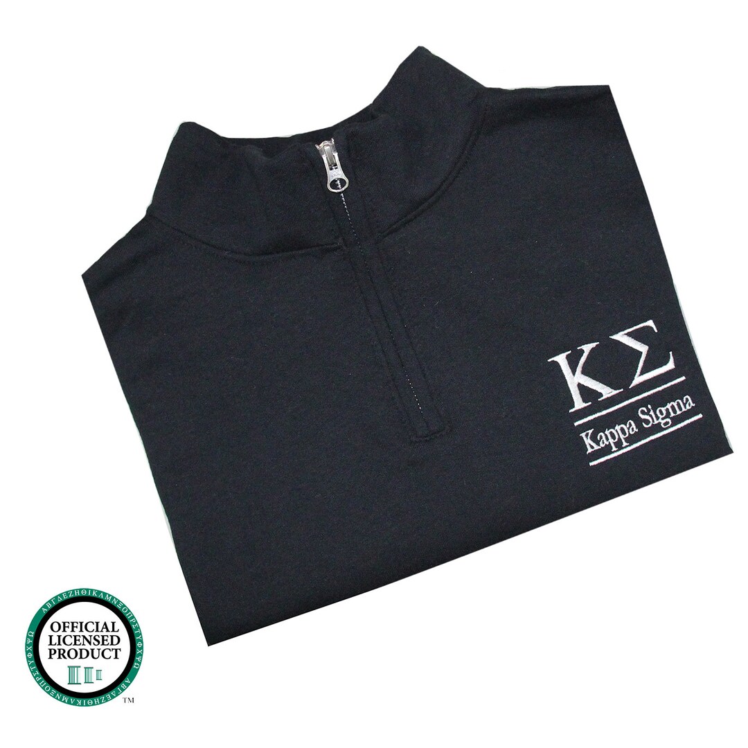 Kappa Sigma, Quarter Zip Sweatshirt, Fraternity Embroidered Qzip Cadet ...