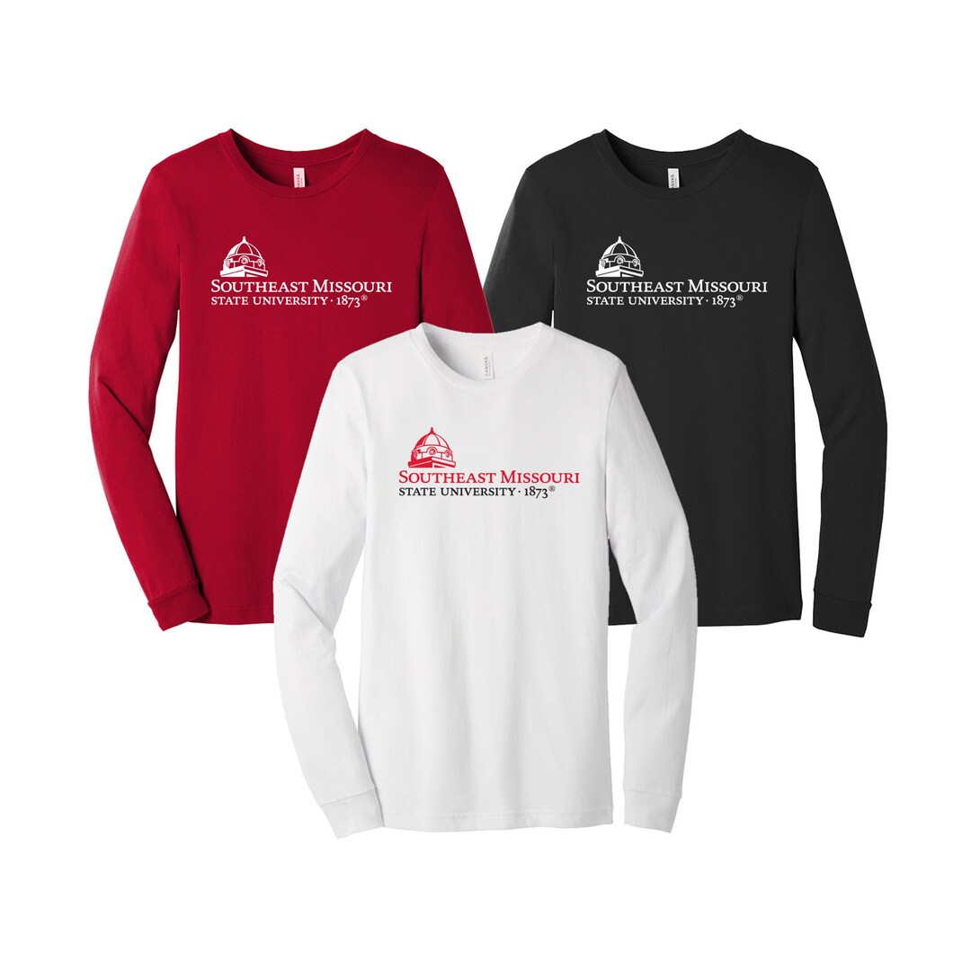 Southeast Missouri State University Long Sleeve T-shirt, SEMO Crewneck ...