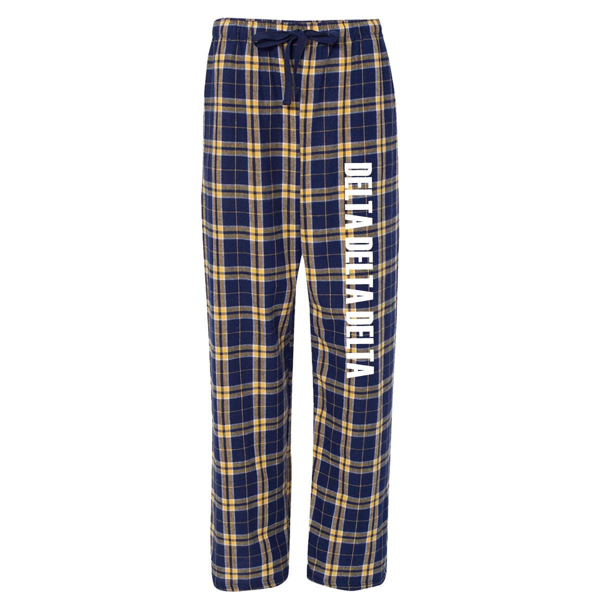 Delta Delta Delta Flannel Pajama Pants Pjs Sleepwear | Etsy