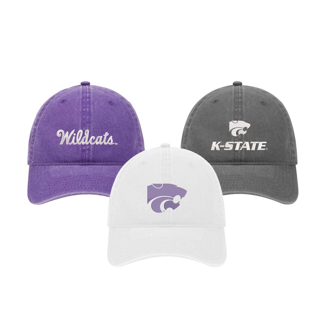 K-state Wildcats Baseball Hat: Garment Dyed Cotton Twill Cap - Etsy