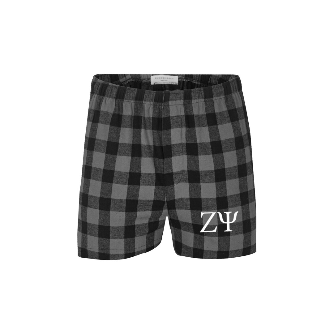Zeta Psi, Boxer, ZY Fraternity Pajama Bottoms, Pj Shorts, Greek Apparel ...