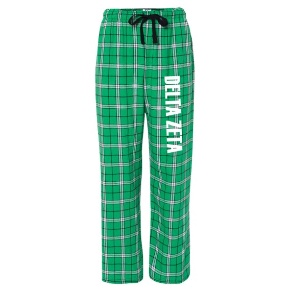 Delta Zeta Flannel Pajama Pants Dee Zee Pjs Sorority | Etsy