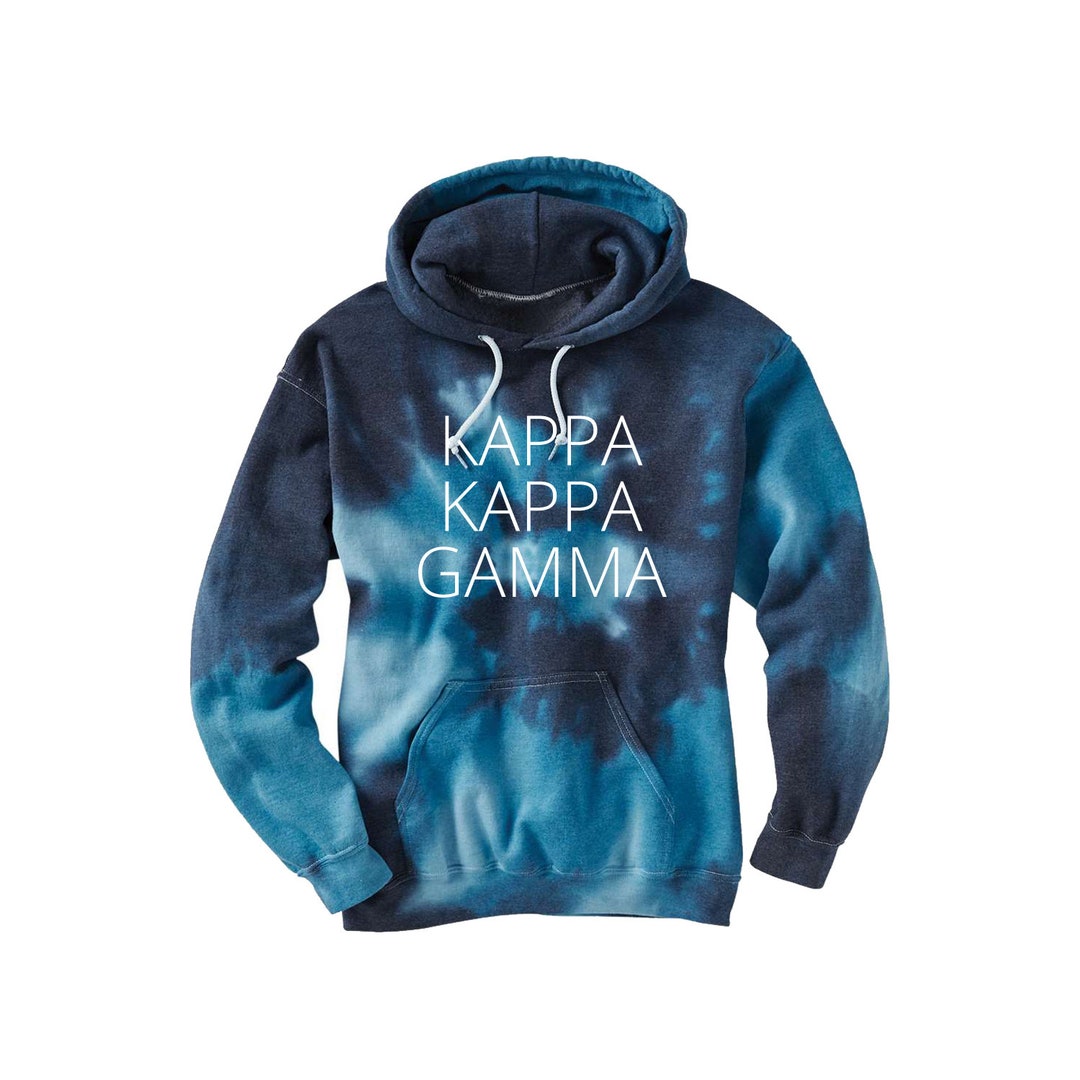 Kappa Kappa Gamma, Tie Dyed Hoodie, KKG Sorority Pullover Sweatshirt ...