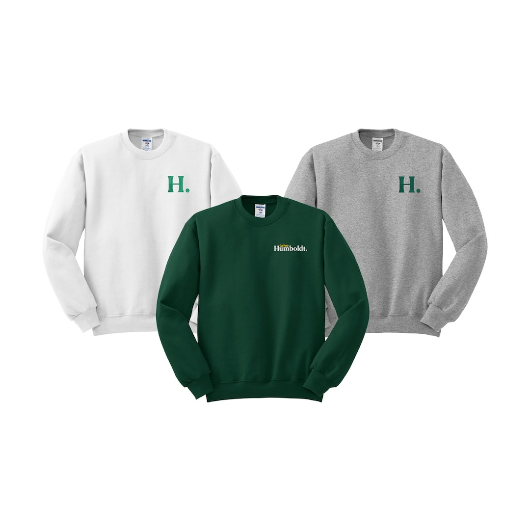 Cal Poly Humboldt University, Embroidered Crewneck Sweatshirt, Cal Poly ...
