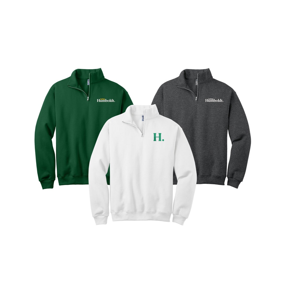 Cal Poly Humboldt State University, Quarter Zip Sweatshirt Embroidered ...