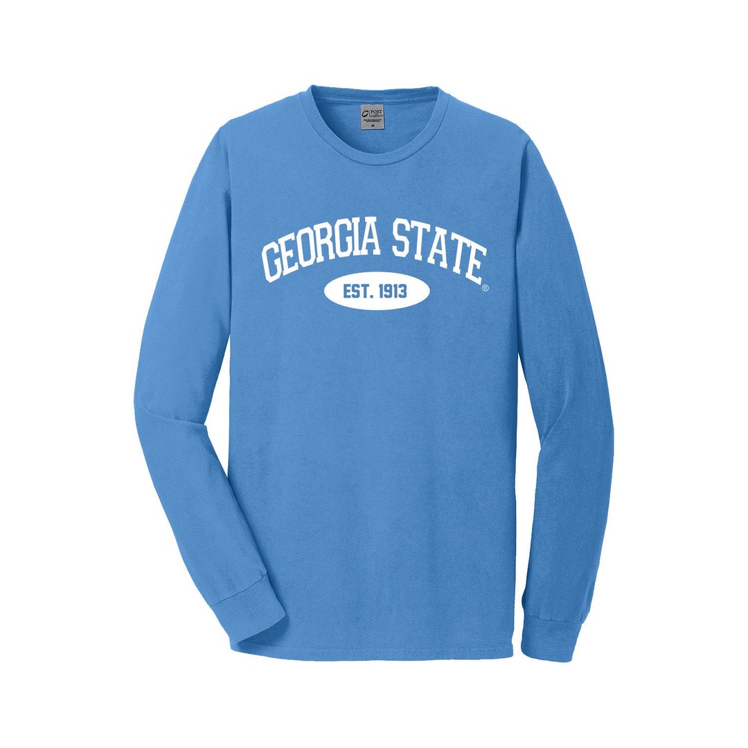 Georgia State, Long Sleeve Beach Wash Tee, Georgia State Vintage T ...