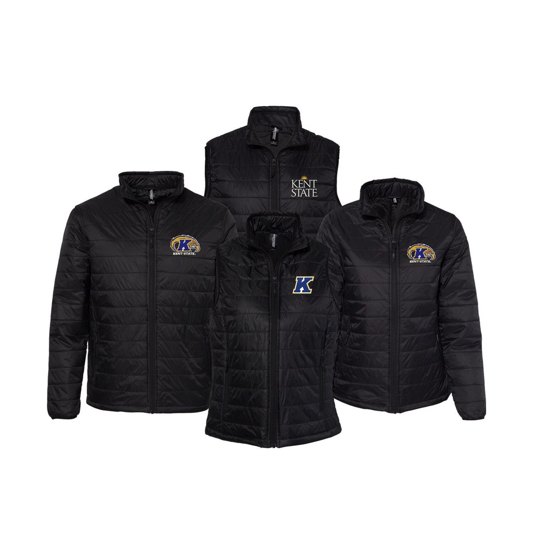 Kent State University, Puffer, Puffer Vest or Puffer Jacket Embroidered ...