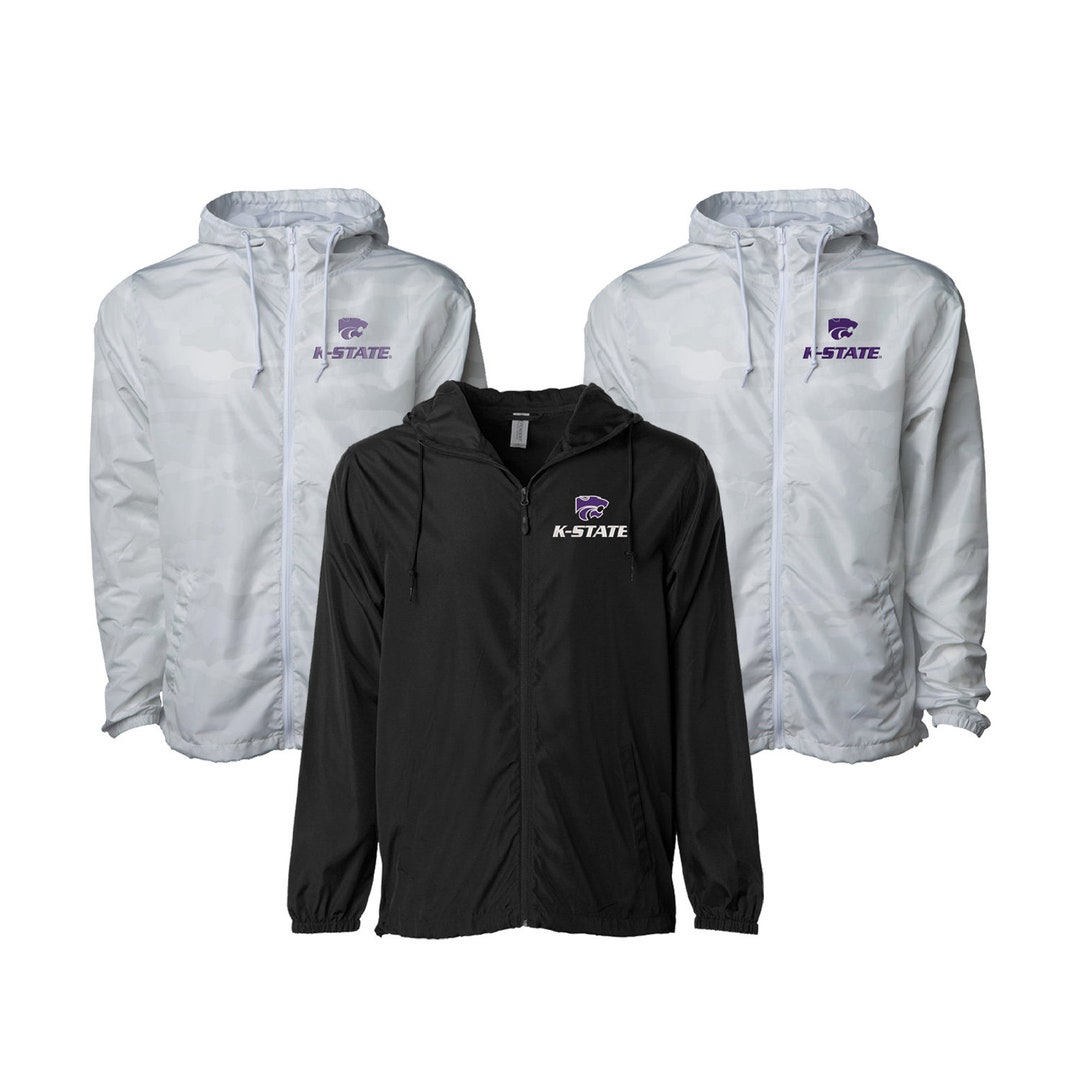 Kansas State, Zip up Windbreaker, Kansas State University Jacket, KSU ...