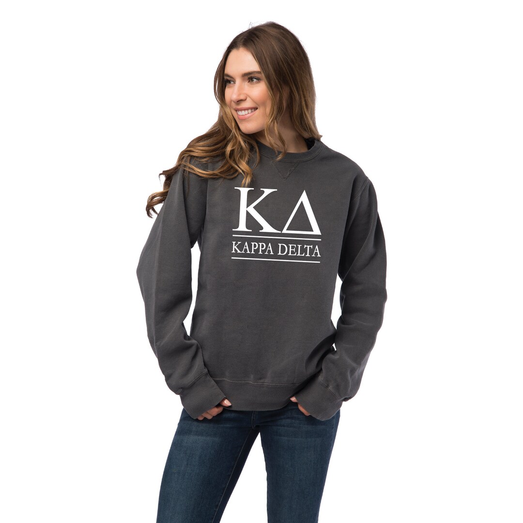 Kappa Delta Sweatshirt, Kappa Delta Crew Neck Sweatshirt, Pigment Dyed ...