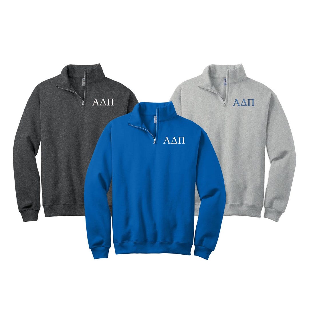 Alpha Delta Pi Sweatshirt, Adpi Sweatshirt, Cadet Collar Quarterzip ...