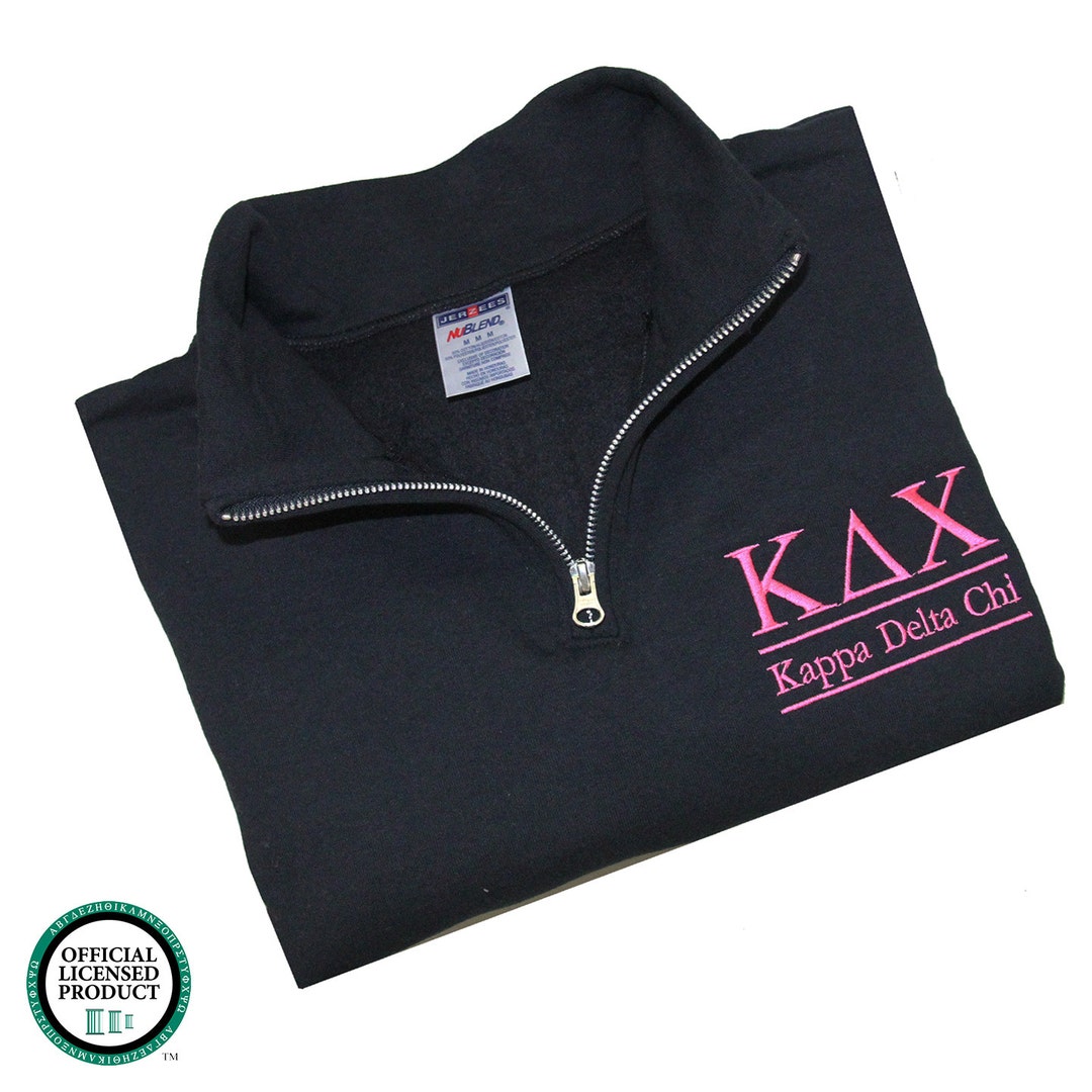 Kappa Delta Chi, Quarter Zip Sweatshirt, KDX Sorority Embroidered Qzip ...