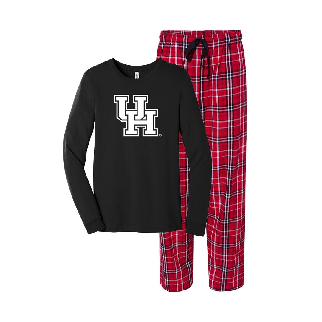 University of Houston, Flannel Pajama Set, UH Cougars Pj Set, Comfy ...