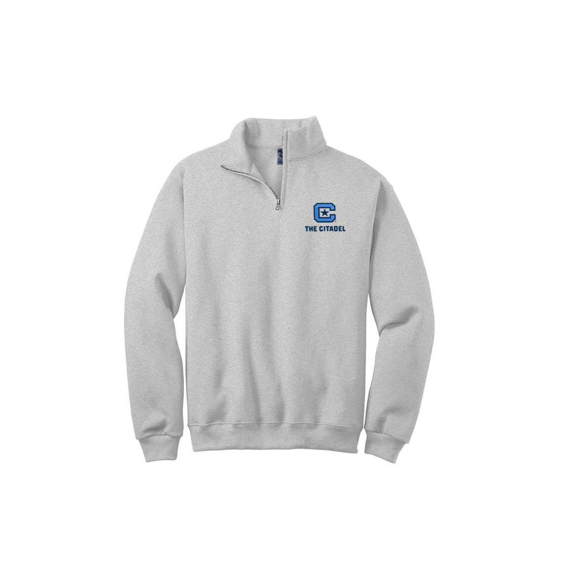 The Citadel Quarter Zip Sweatshirt Embroidered Qzip Cadet - Etsy