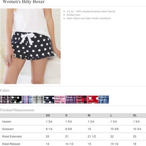 National Charity League NCL Flannel Boxers Spirit Wear - Etsy