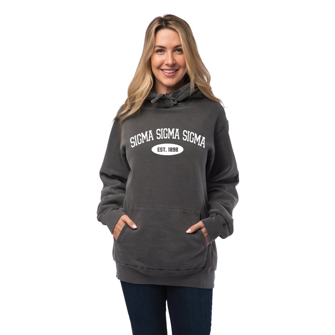 Sigma Sigma Sigma, Sweatshirt, Sigma Sigma Sigma Hooded Pullover ...