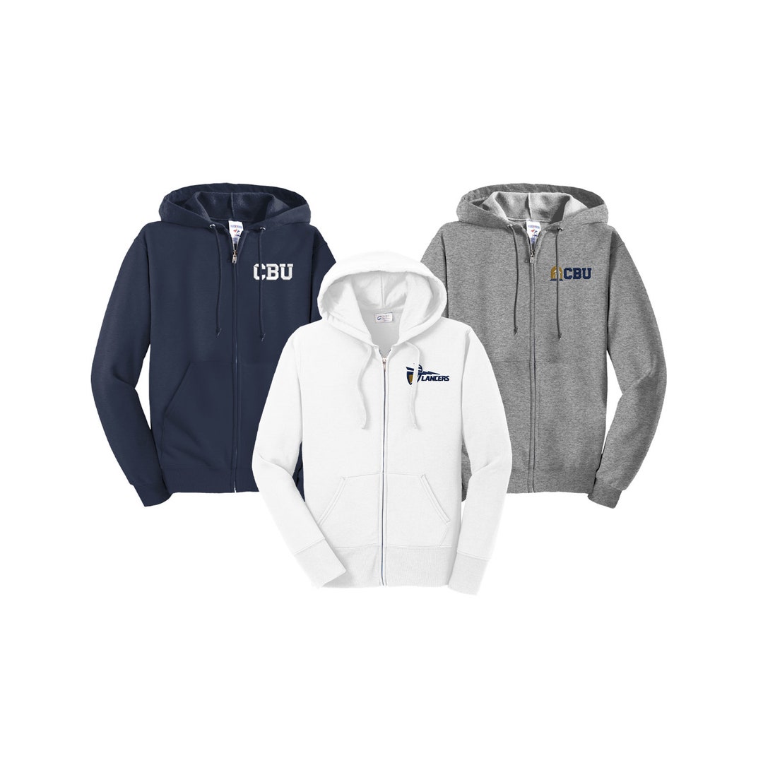 Embroidered CBU Lancers Hoodie: California Baptist University Apparel ...