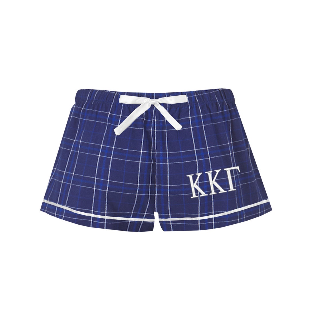 Kappa Kappa Gamma Flannel Boxer Shorts: KKG Sorority Loungewear - Etsy