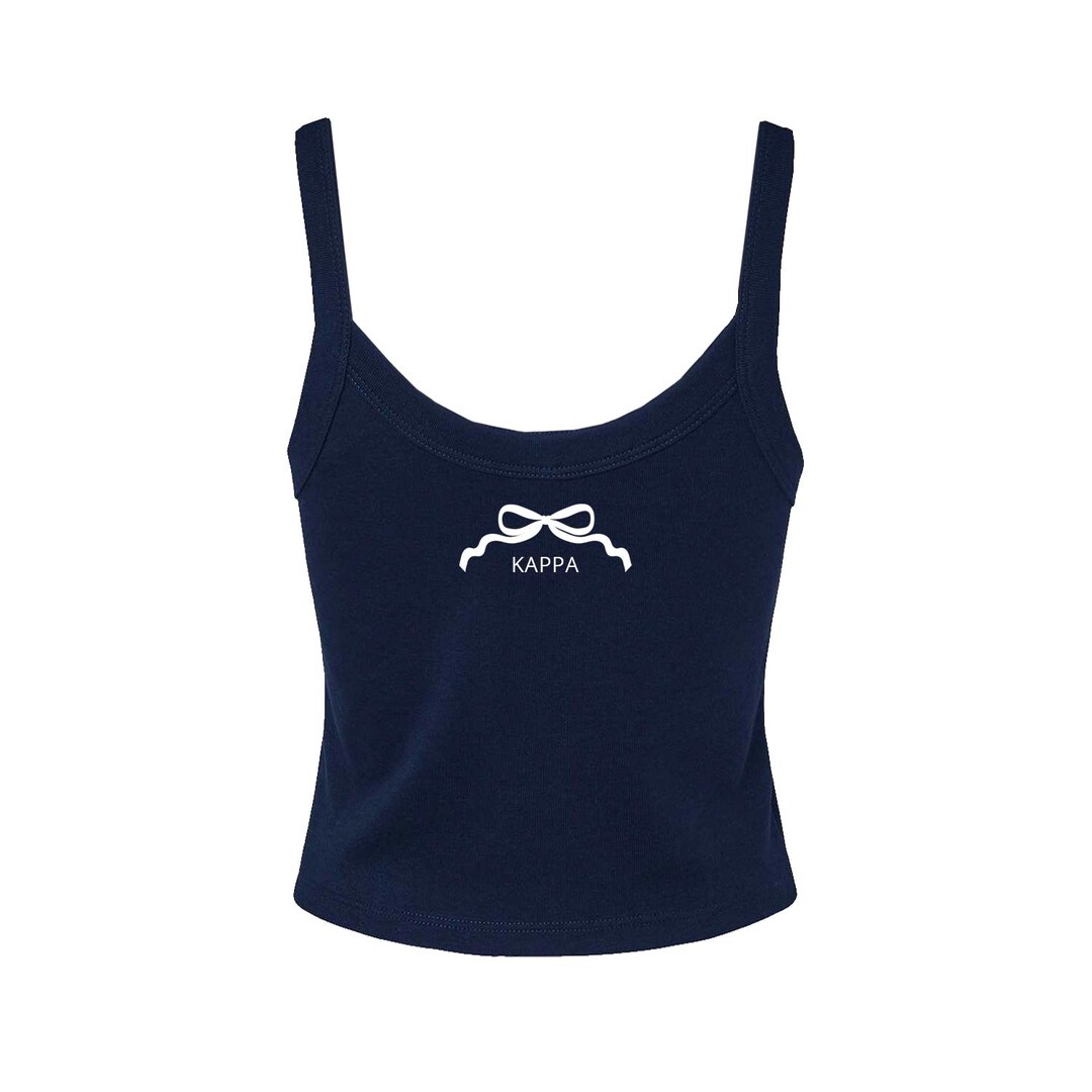 Kappa Kappa Gamma Cropped Tank Top: KKG Sorority Apparel - Etsy