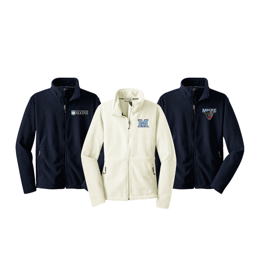 University of Maine, Fleece Jacket Embroidered With Choice of Maine ...
