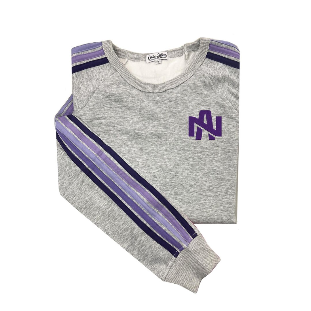 UNA Striped Crewneck Sweatshirt: University of North Alabama Spirit ...