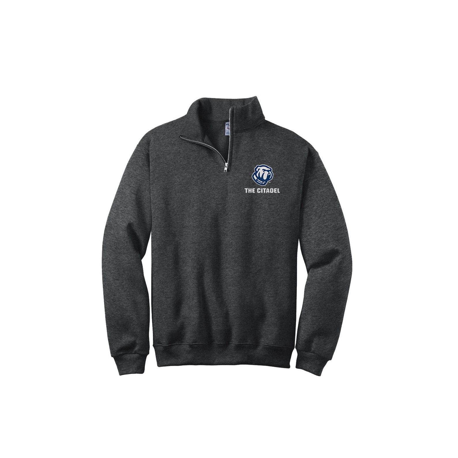The Citadel Quarter Zip Sweatshirt Embroidered Qzip Cadet - Etsy