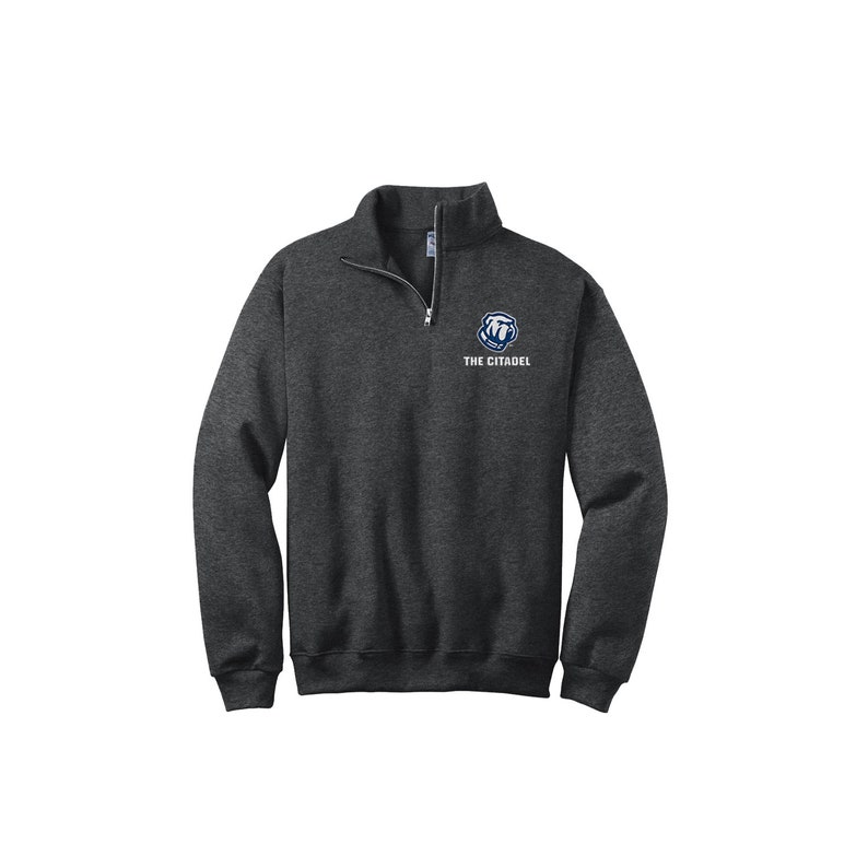 The Citadel Quarter Zip Sweatshirt Embroidered Qzip Cadet - Etsy