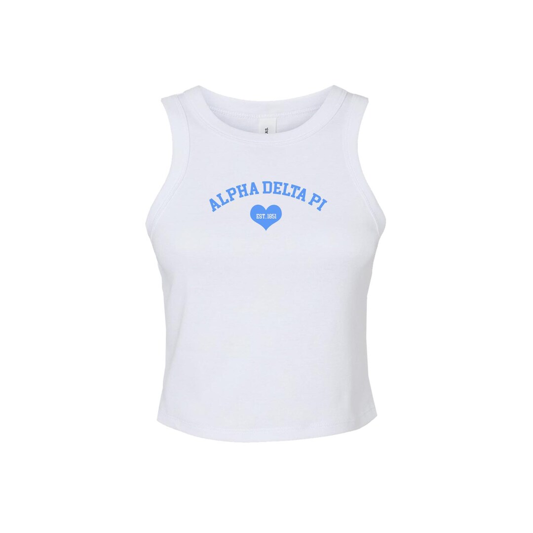 Alpha Delta Pi Sorority Crop Top, Adpi Cropped Tank, Baby Tee T-shirt ...