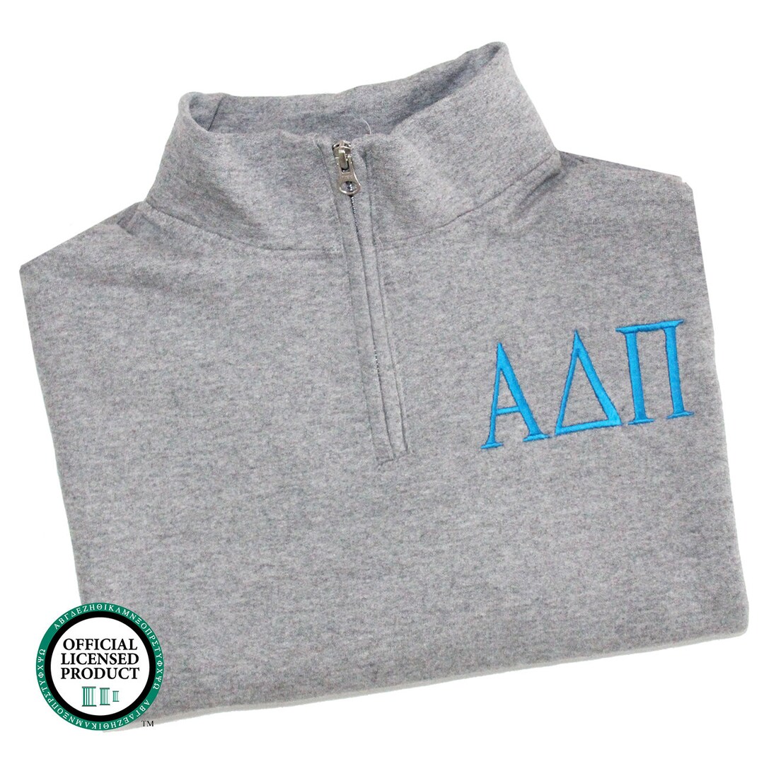 Alpha Delta Pi Sweatshirt, Adpi Sweatshirt, Cadet Collar Quarterzip ...