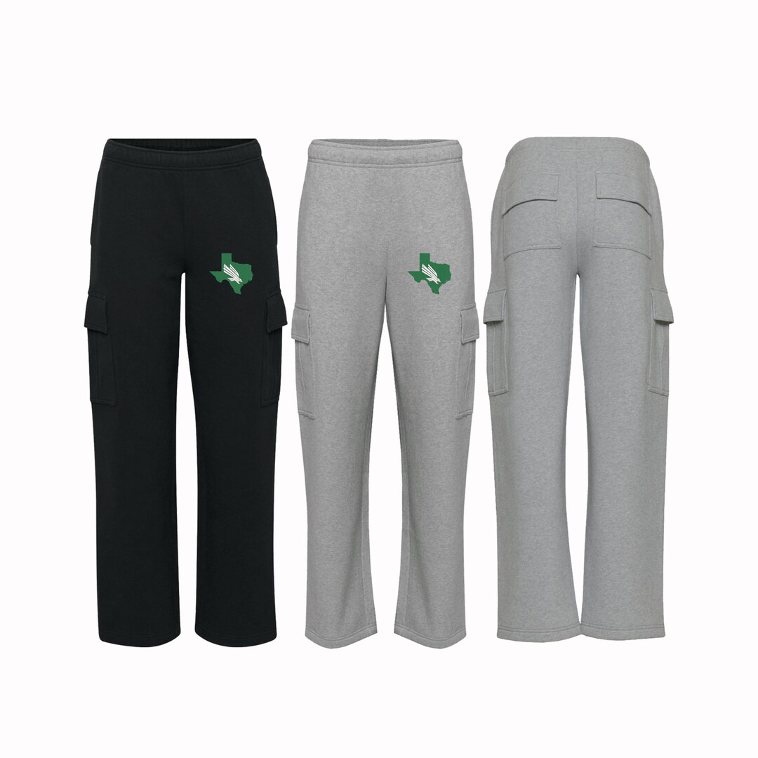 University of North Texas Cargo Sweatpants, Fleece Cargo Pants ...