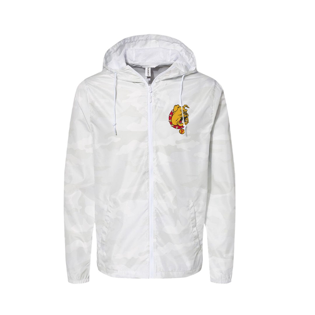 Ferris State University, Zip up Windbreaker Jacket Embroidered With ...