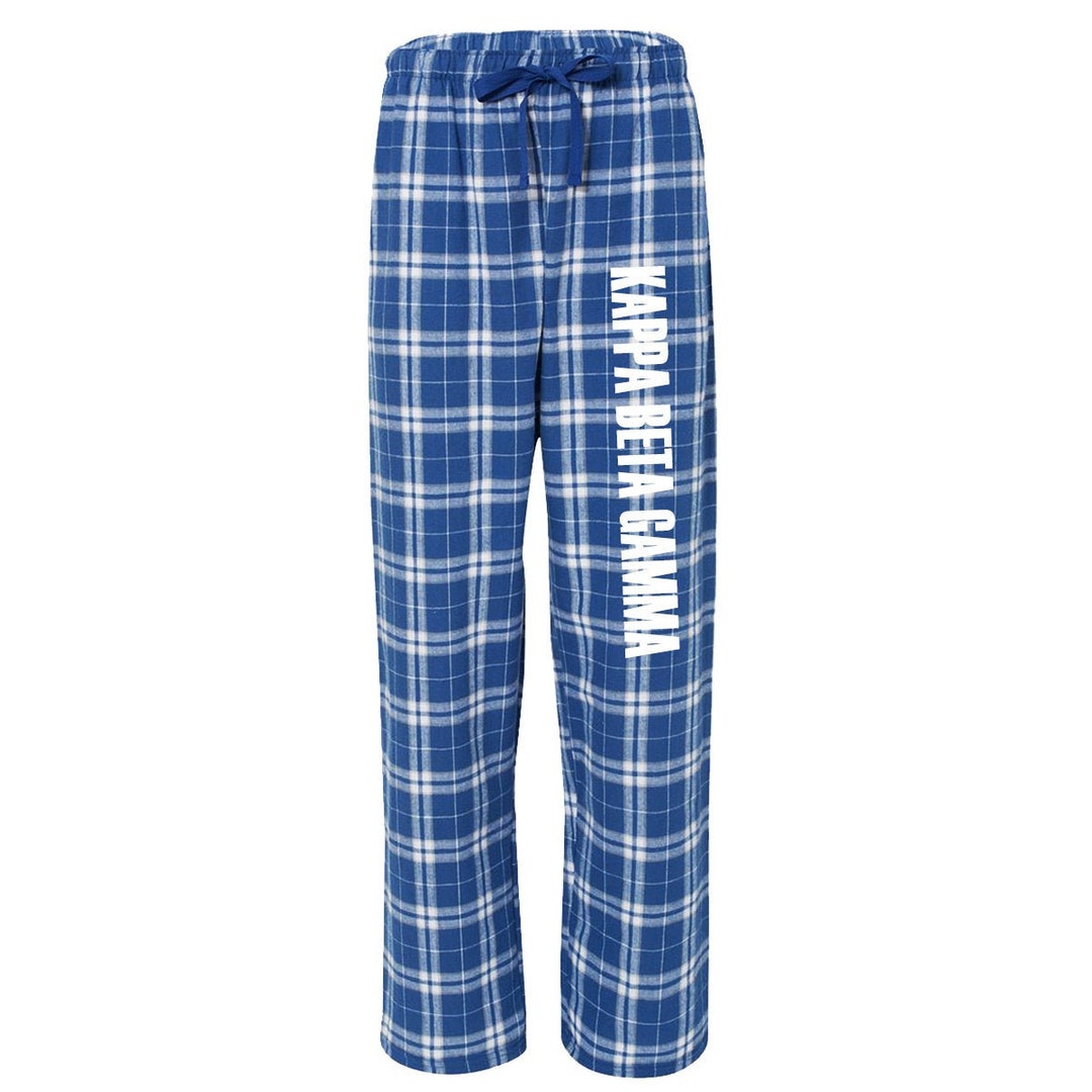 Kappa Beta Gamma, Flannel Pants, KBG Sorority Sleepwear Loungewear ...