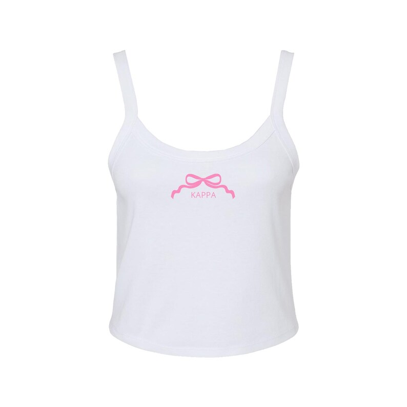 Kappa Kappa Gamma Cropped Tank Top: KKG Sorority Apparel - Etsy
