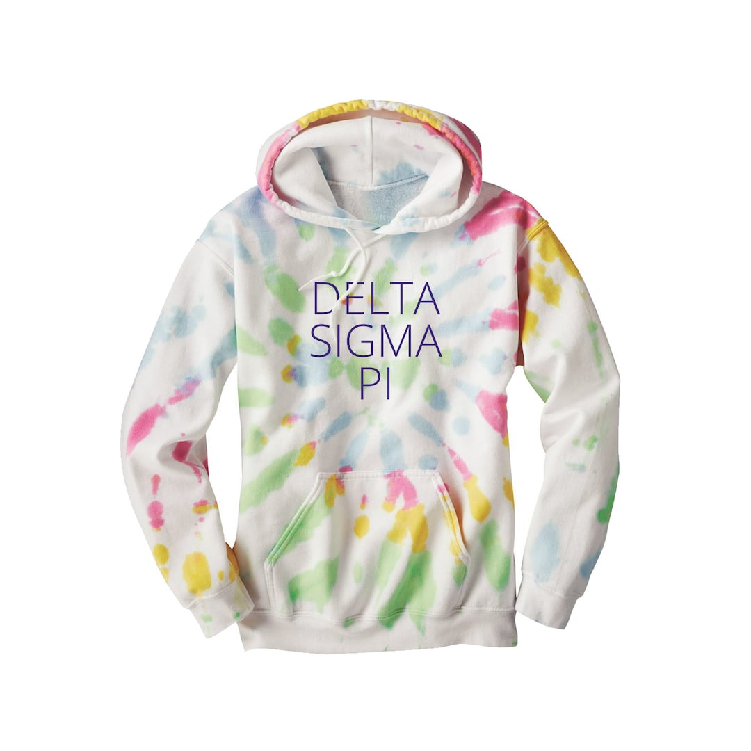 Delta Sigma Pi Tie Dye Hoodie DSP Tie Dyed Pullover - Etsy