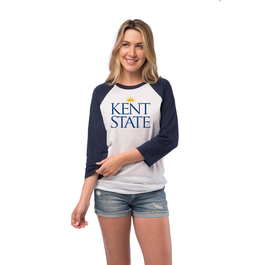 Kent State University Three Quarter Sleeve Baseball T-shirt, Kent State ...