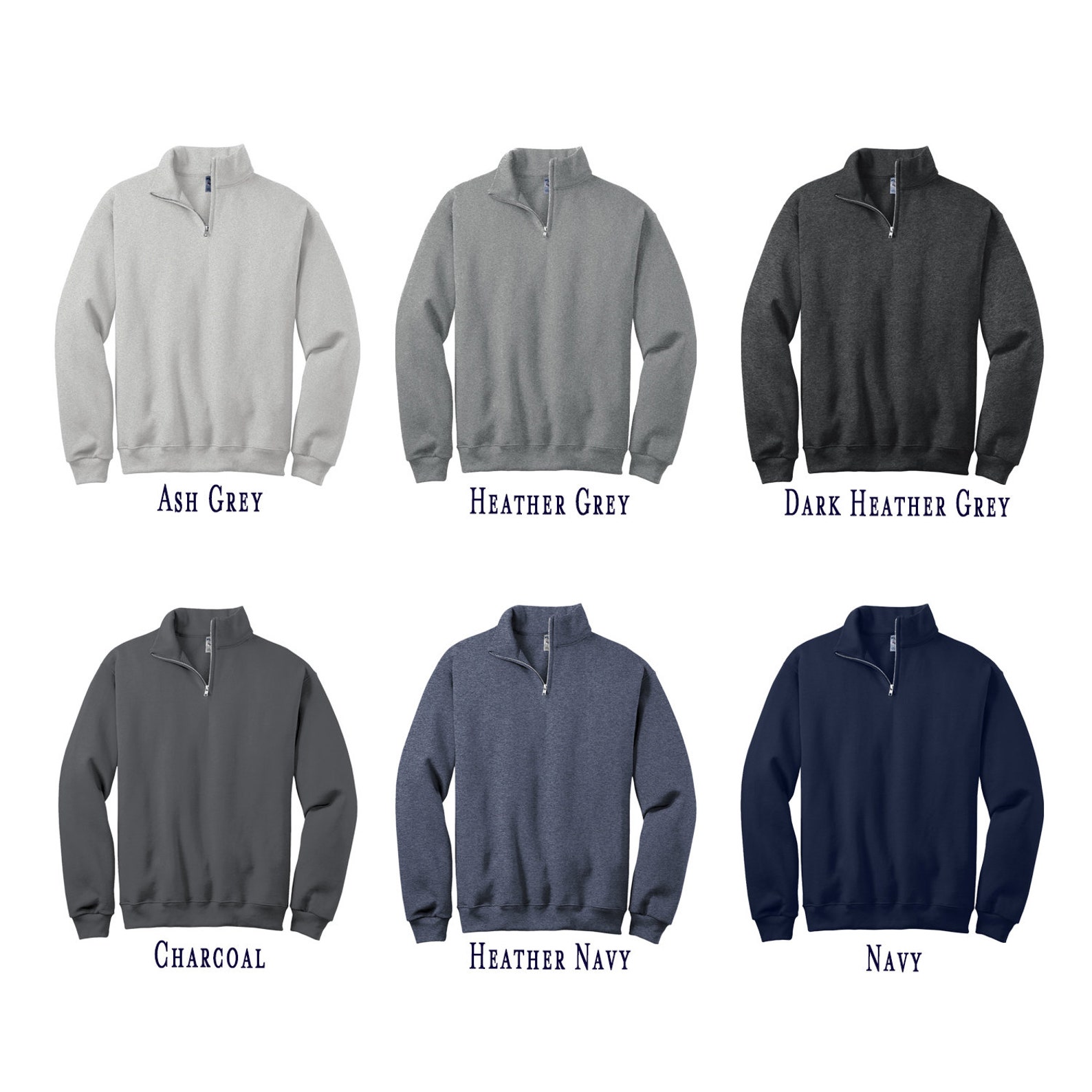 The Citadel Quarter Zip Sweatshirt, Embroidered Cadet Collar Pullover ...