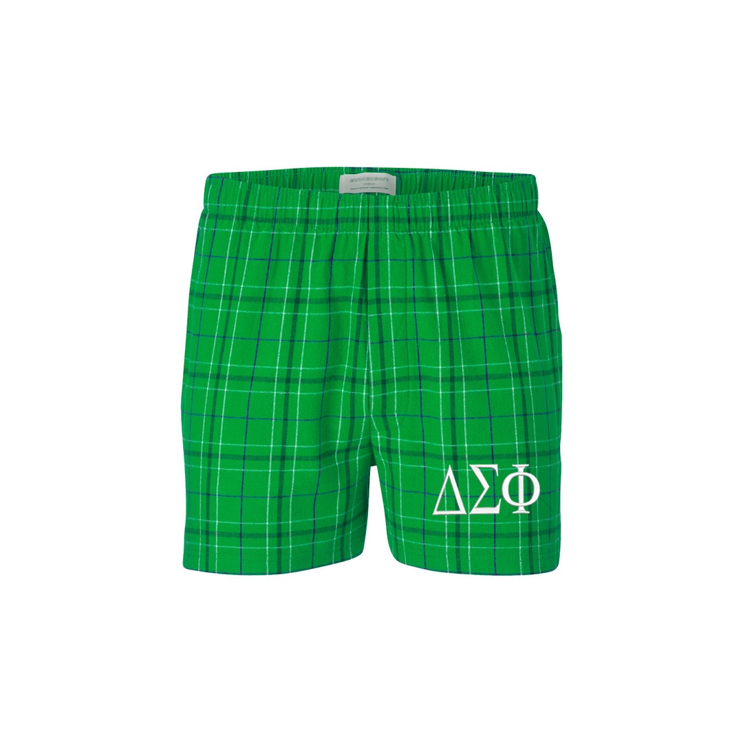 Delta Sigma Phi, Flannel Boxer, DSF Fraternity Pajama Bottoms, Pj ...