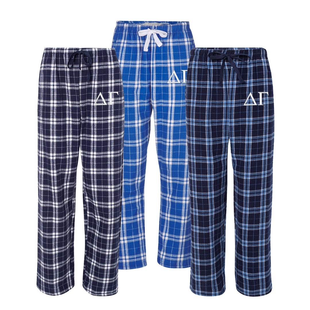 Delta Gamma Flannel Pajama Pants Dee Gee Sorority Sleepwear