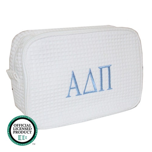 Alpha Delta Pi Waffle Weave Cosmetic Bag Adpi Make up Bag | Etsy