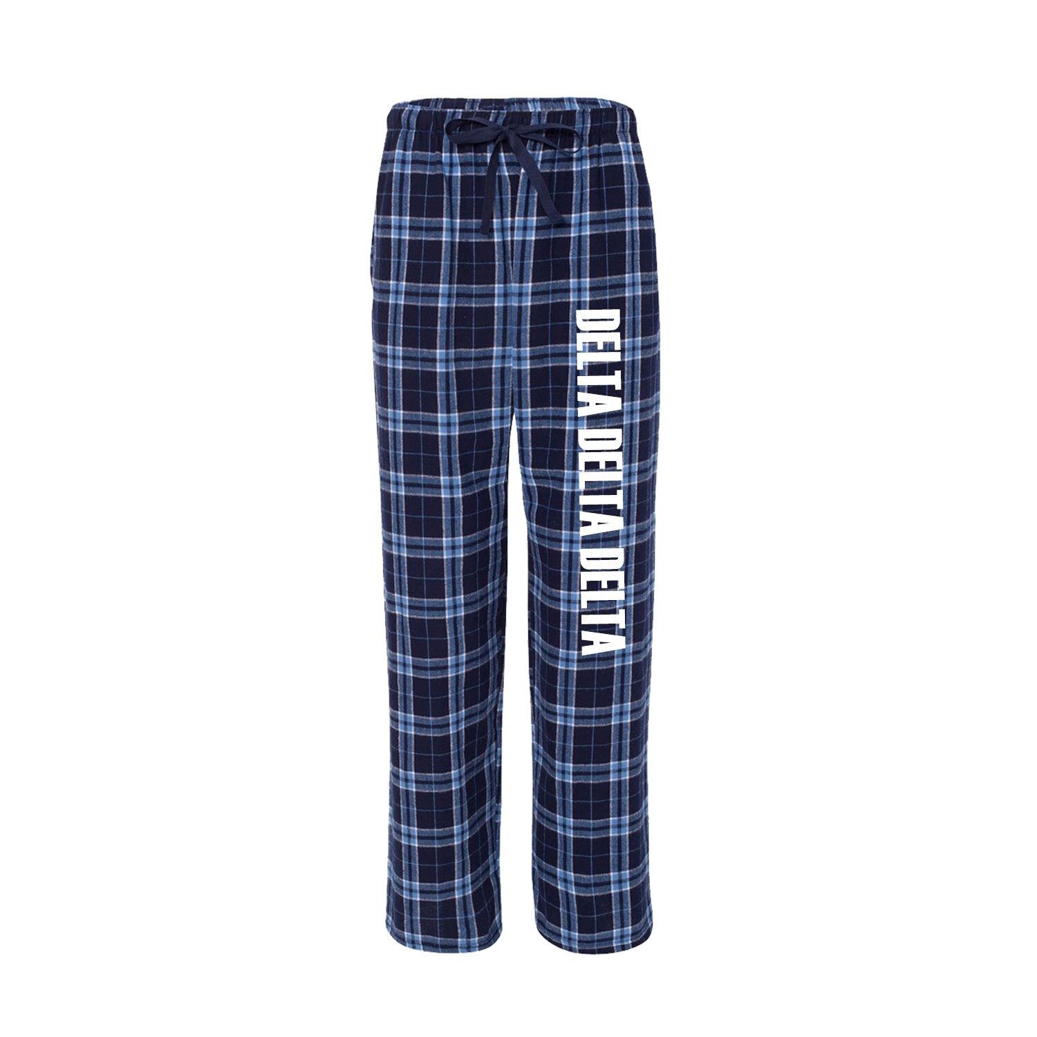 Delta Delta Delta Flannel Pajama Pants Pjs Sleepwear | Etsy