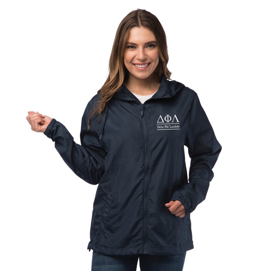 Delta Phi Lambda, Windbreaker Jacket, Delta Phi Lambda Windbreaker Jacket, Dphil Jacket, Delta ...