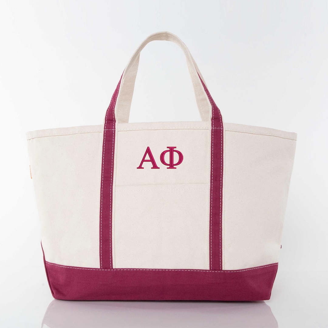 Alpha Phi Sorority Tote Bag: Large Classic Canvas - Etsy