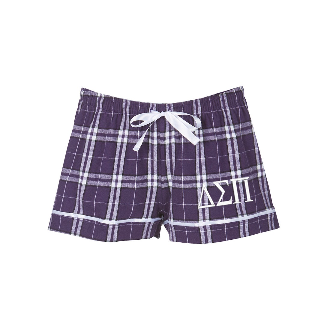Delta Sigma Pi Flannel Boxer, Fraternity Boxers, Sleepwear, Loungewear ...
