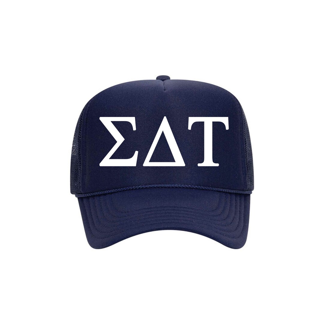 Sigma Delta Tau Trucker Hat, SDT Sorority Letters Baseball Cap, Pledge ...